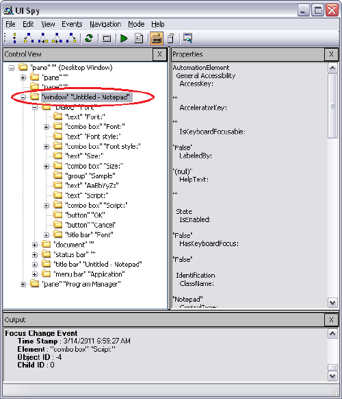 Getting information about toolkits and GUI controls (Windows)
