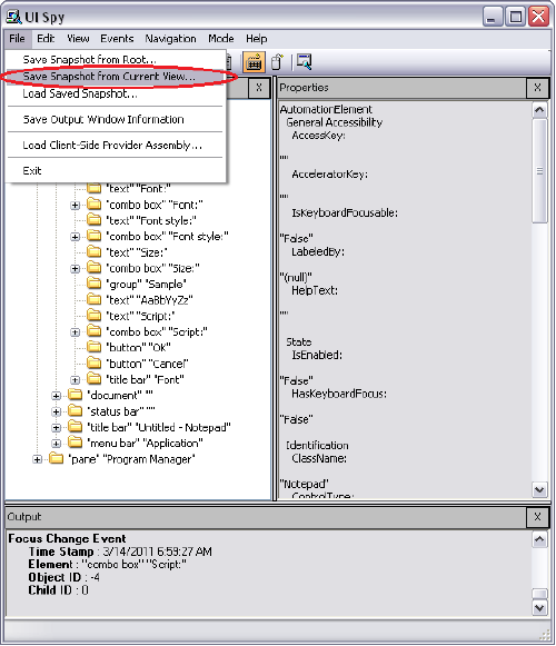 Getting information about toolkits and GUI controls (Windows)